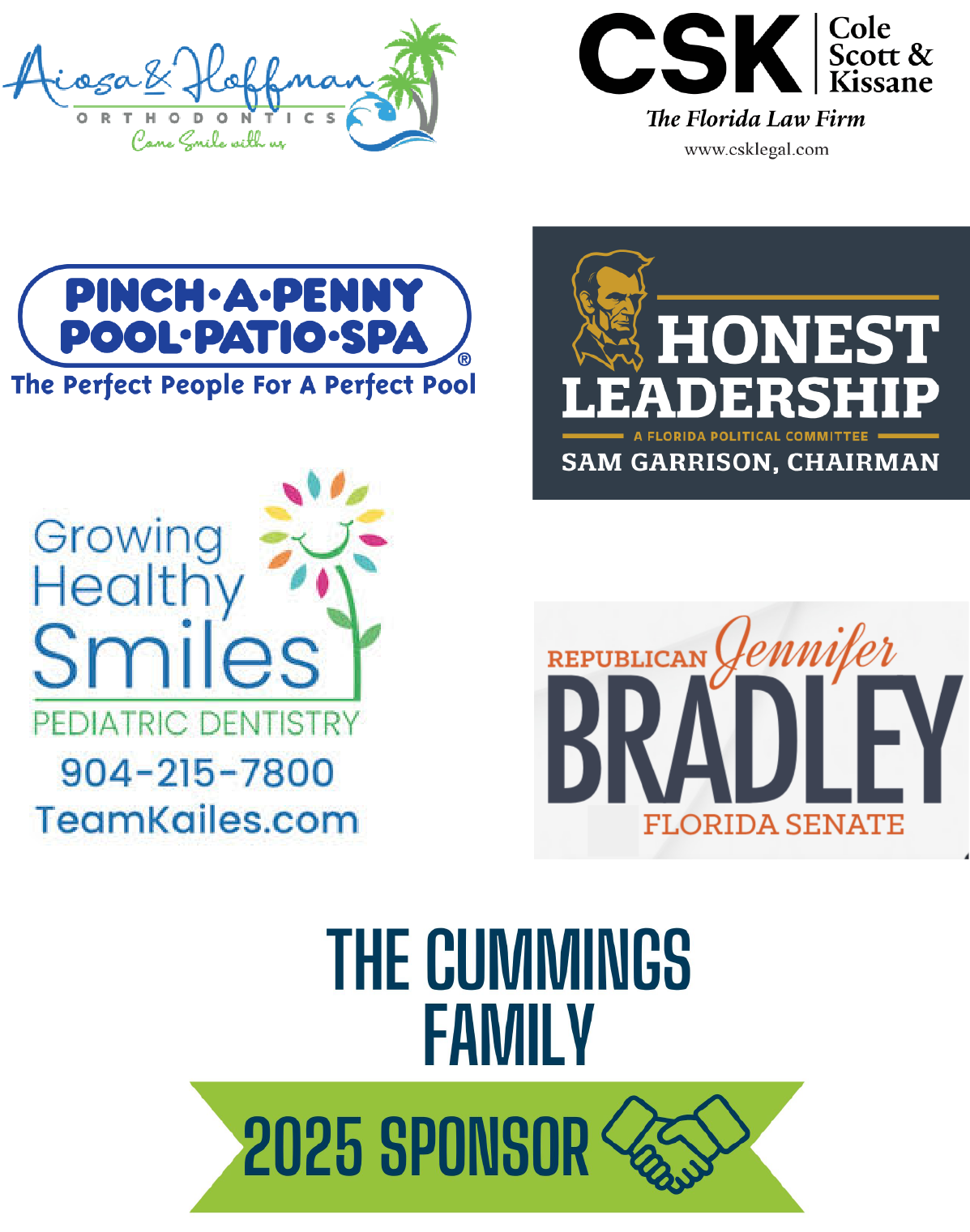 Hula Hustle sponsor collage 2025 | 1st Place Sports