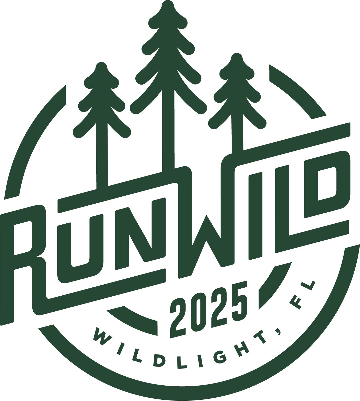 Run Wild 5k Logo 2025 No 5k10k Final Green | 1st Place Sports
